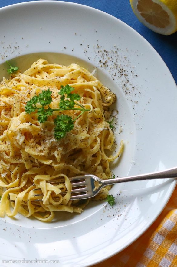 Pasta al Limone - Pasta mit Zitronensauce