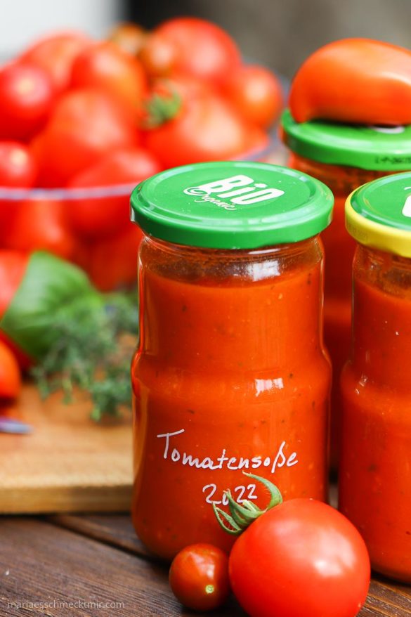 Thermomix Tomatensauce Einkochen