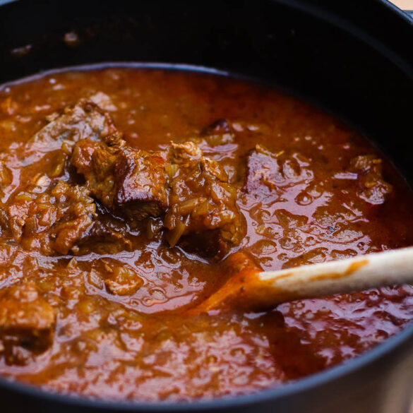 Hackbraten aus dem Ofen