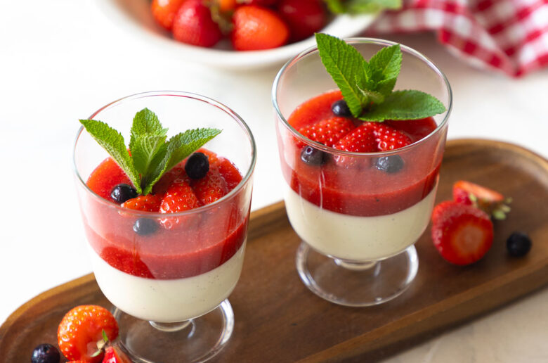 Dessert Mit Panna Cotta