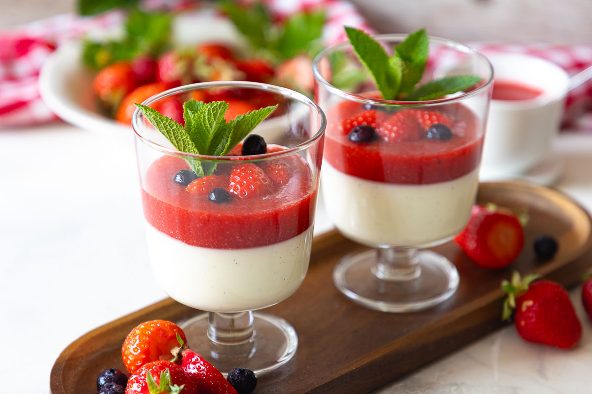 Dessert Mit Panna Cotta